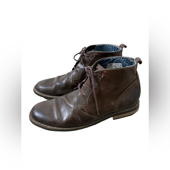 Original Penguin | Shoes | Penguin Hank Leather Laceup Chukka Boot ...